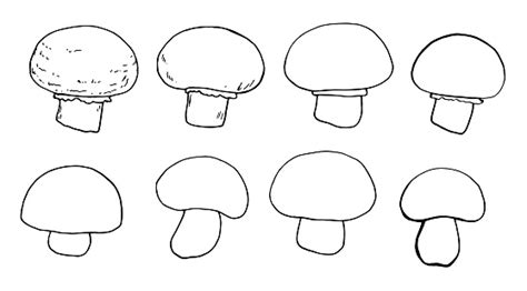 흰색 배경에 고립 된 낙서 버섯과 샴페인으로 설정된 벡터 세트 식용 버섯 버섯 흰 버섯 양식에 일치시키는 그림입니다 흰색 배경의 검은색 선 가을에 대한 스톡 벡터 아트 및
