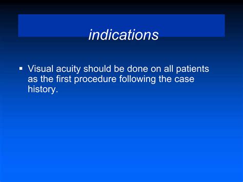Visual Acuity Ppt