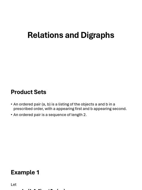 04 Relations And Digraphs Pdf Relational Model Mathematical Logic