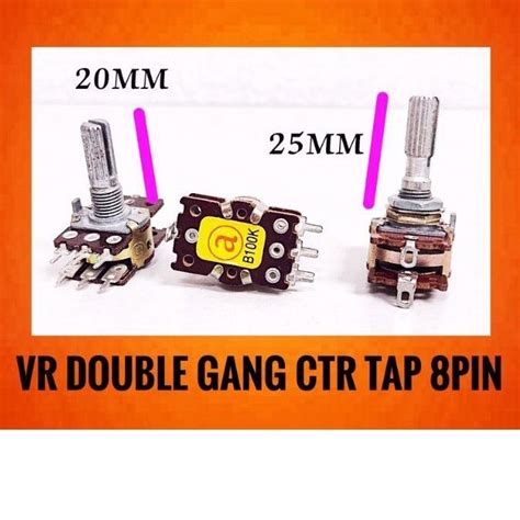 [ready Stock]alpha Brand Potentiometer Variable Resistor Volume Control Dia 16mm 1 4watt Double