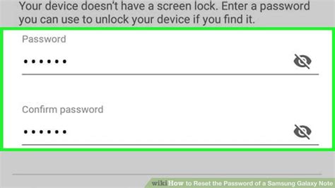 Ways To Reset The Password Of A Samsung Galaxy Note WikiHow