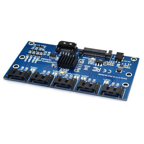 Sata2 0 3gbps Jmb321 Chip Sata Expansion Card 1 To 5 Port Riser Card