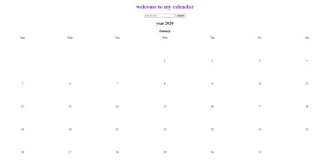 How To Build Basic And Dynamic Calendar With Nodejs Dev Community
