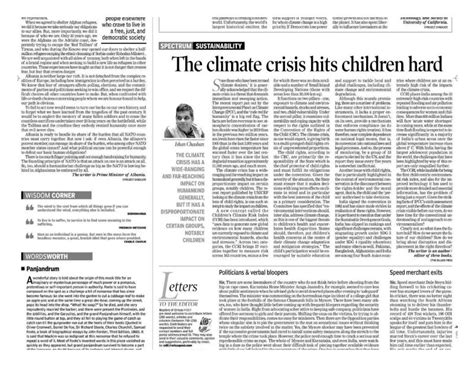 Ishan Chauhan On Linkedin Climate Newspapers India Writing