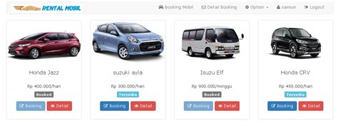 Source Code Aplikasi Rental Mobil Web Development Tutorials Source Code Program And Linux
