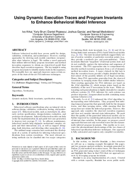 pdf using dynamic execution traces and program invariants to enhance