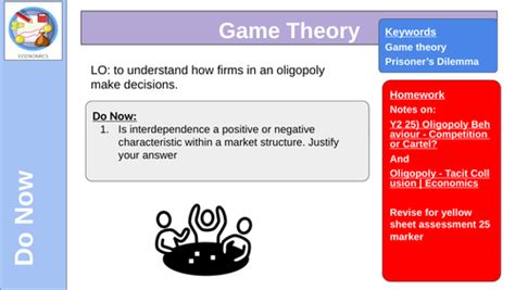 Game Theory Economics Teaching Resources