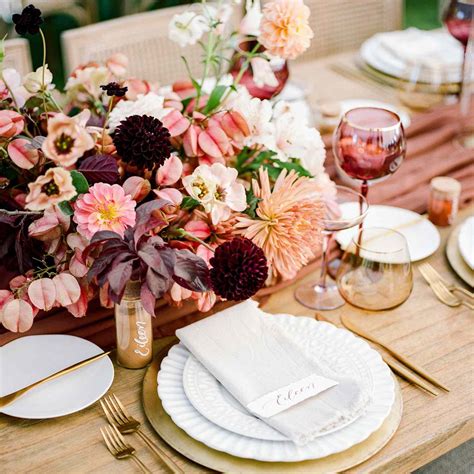Magnolia Wedding Centerpieces Burgundy Cream
