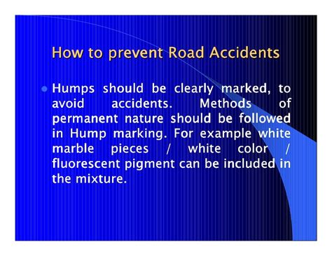 Road Safety Project Powerpoint Presentation Road Safety Ppt Pps Pdf