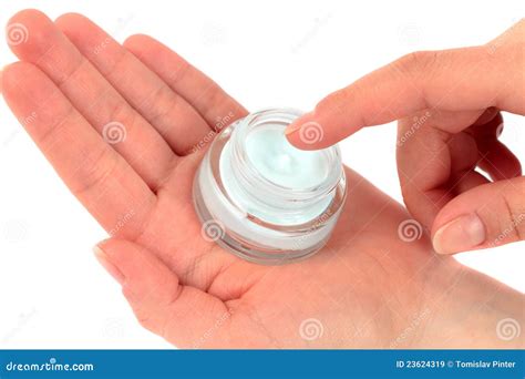 Creaming Hand Stock Image Image Of Healthcare Hand 23624319