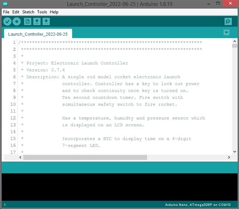 The Arduino Launch Control System Part 5 Rocketry Research Journal