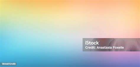 파란색 보라색 노란색 그라데이션 부드러운 파스텔 색상 그라데이션 홀로그램 흐릿한 추상 벡터 배경입니다 0명에 대한 스톡 벡터 아트 및 기타 이미지 Istock