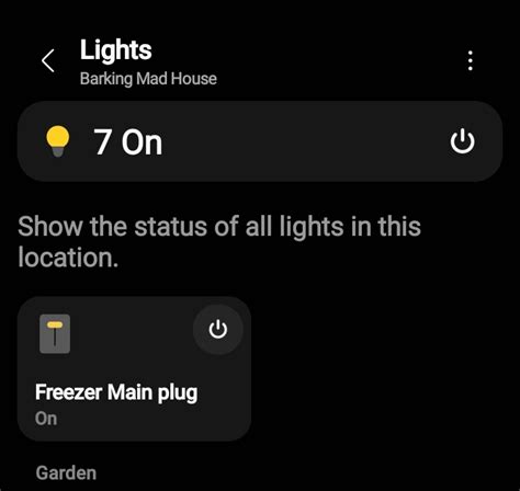 [smartthings App] Favorites Section Light Status Support Smartthings Community