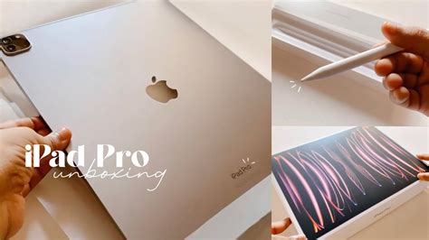 Ipad Pro 12 9” M2 Chip Apple Pencil 2 Unboxing Procreate 🤍