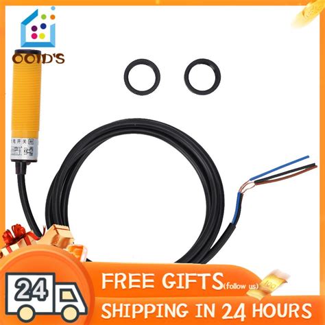 ooidshop berm photoelectric switch proximity sensor dc 3 wire npn no