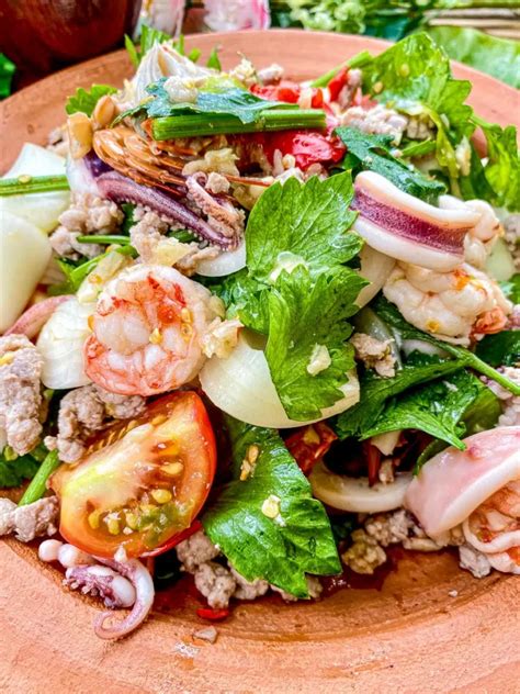 Spicy Thai Seafood Salad Thai Seafood Salad Yum Talay
