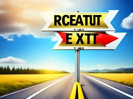 A Road Sign With Two Arrows Pointing In Opposite Directions Image Design ID