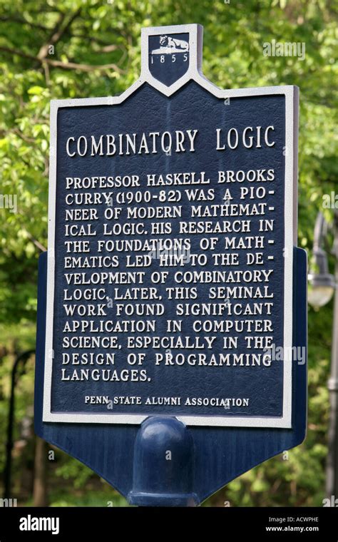 Combinatory Logic Sign On Pennsylvania State University Campus Usa