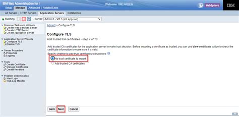 enabling tls for ibm digital certificate manager for i dcm