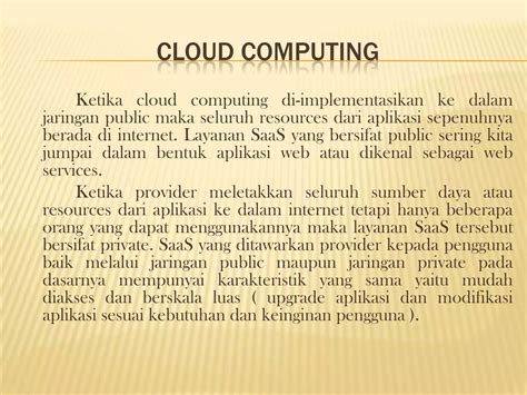 Memahami Saas Cloud Computing PPTX