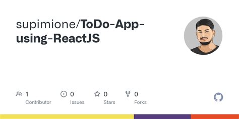 GitHub Supimione ToDo App Using ReactJS
