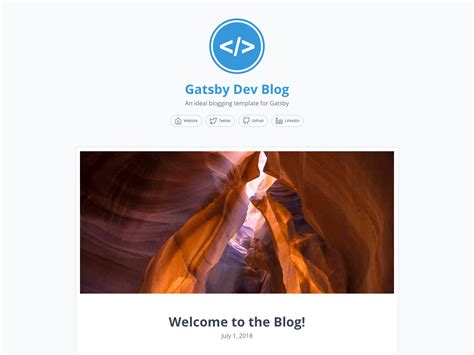 Gatsby Blog Template