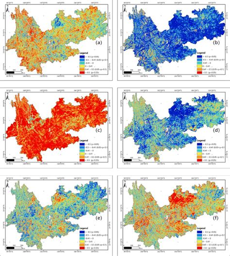 Spatial Correlation Coefficients Between Phenological Metrics And Gpp Download Scientific
