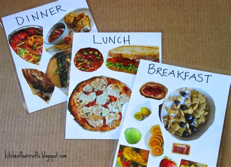 Kitchen Floor Crafts Pretend Play Homemade Menu