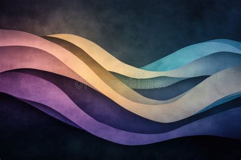 Colorful Abstract Waves In Soft Gradients Creating A Dynamic Visual