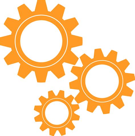 Colorful Gear Clip Art
