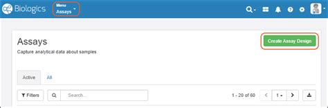 biologics admin set up assays documentation