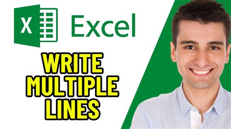 How To Write Multiple Lines In One Cell In Excel 2025 Full Guide Youtube