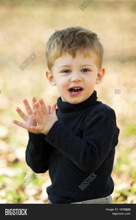 Little Boy Clapping Image And Photo Free Trial Bigstock