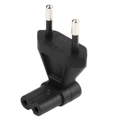 2 Pin Eu Male To Iec 320 C7 Female Ac Adapter 2 5a Vicedeal