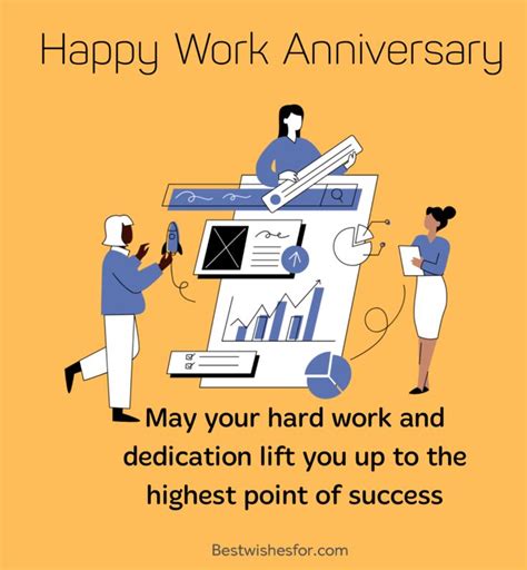 Happy Work Anniversary Messages Best Wishes Work Anniversary Work Anniversary Quotes
