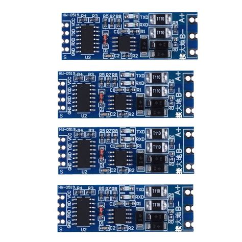4x Ttl To Rs485 Adapter 485 Serial Port Uart Level Converter Module 3 3v 5v