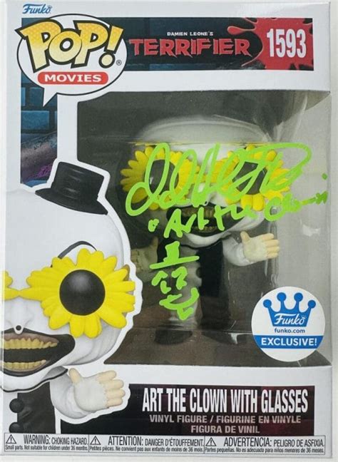 David Howard Thornton Signed Art The Clown Funko 1593 Terrifier