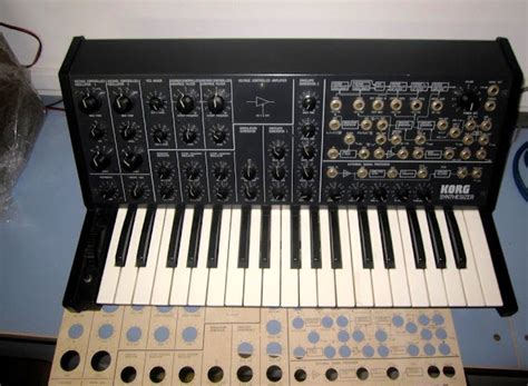 MATRIXSYNTH 1978 KORG MS 20 With Patch Sheet Overlay SN 141317