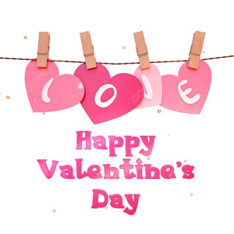 발렌타인 데이 입체 하트 일러스트 카드 만화 장식 발렌타인 데이 사랑 행복한 발렌타인 데이 Png 일러스트 및 Psd 이미지 무료 다운로드 Pngtree