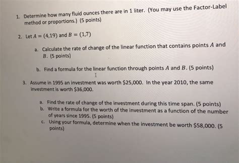 Solved 1 Determine How Many Fluid Ounces There Are In 1 Chegg Com