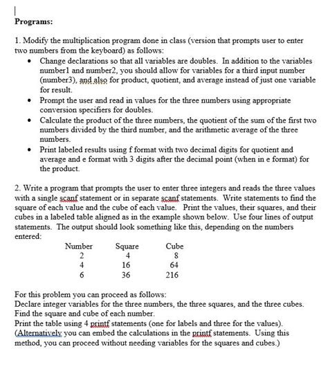 Solved Programs 1 Modify The Multiplication Program Done
