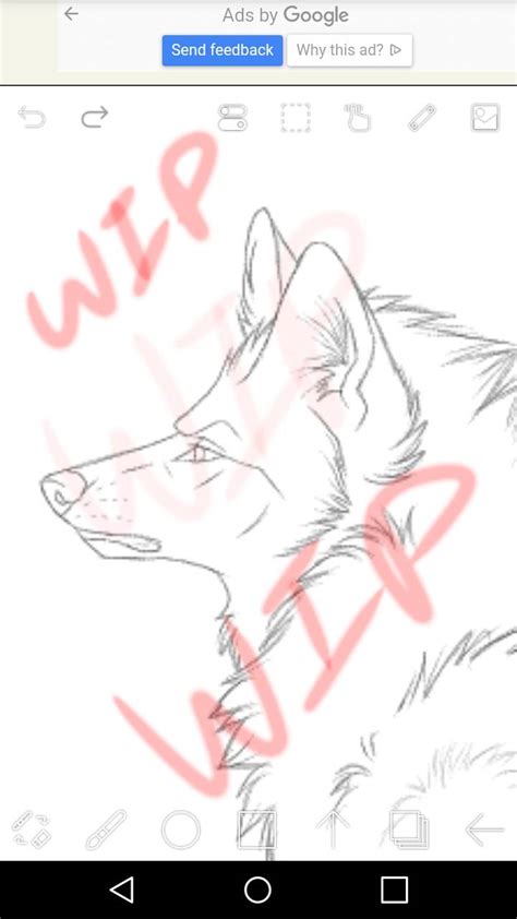 Wip Maned Wolf Base By Jinx Deviantart On Deviantart