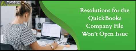 Quickbooks Company File Wont Open Fix It Now
