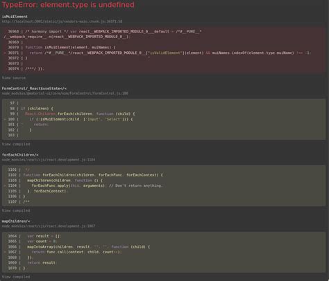 Reactjs Error Typeerror Elementtype Is Undefined Ismuielement Stack Overflow