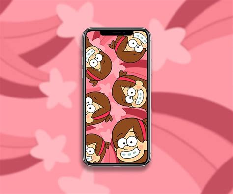 Mabel Pines On Pink Gravity Falls Wallpaper Pink Background Hd 💗