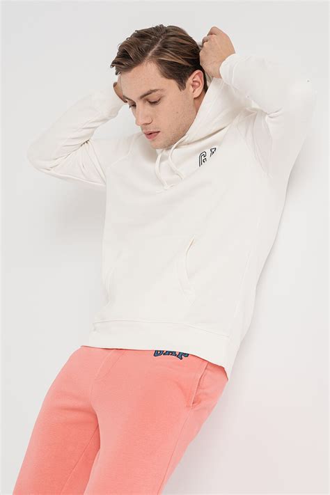 GAP, Худи с джоб кенгуру, Бял, M - eMAG.bg