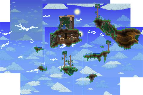 Sky Islands Terraria Wiki Terraria Floating Island Waubv