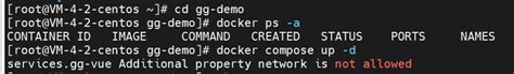 Docker报错：docker Property Network Is Not Allowed Longkui 博客园