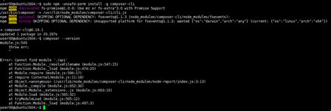 ubuntu hyperledger composer installation failed stack overflow