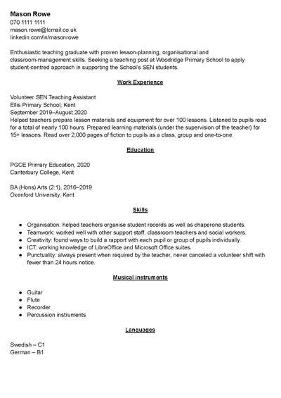 CV Objective Examples How To Write One